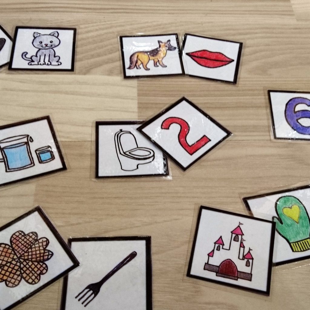 Enkle rimkort – ord som rimer – Elis idébank